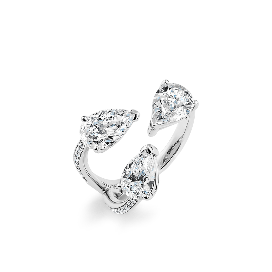 Trident Diamond Ring